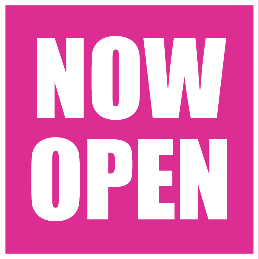 Now Open Decals - Pack of 2- Element Display