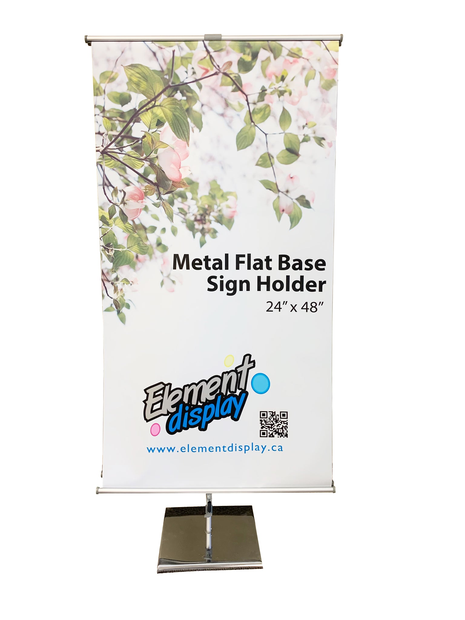 Metal Flat Base Sign Holder – Element Display