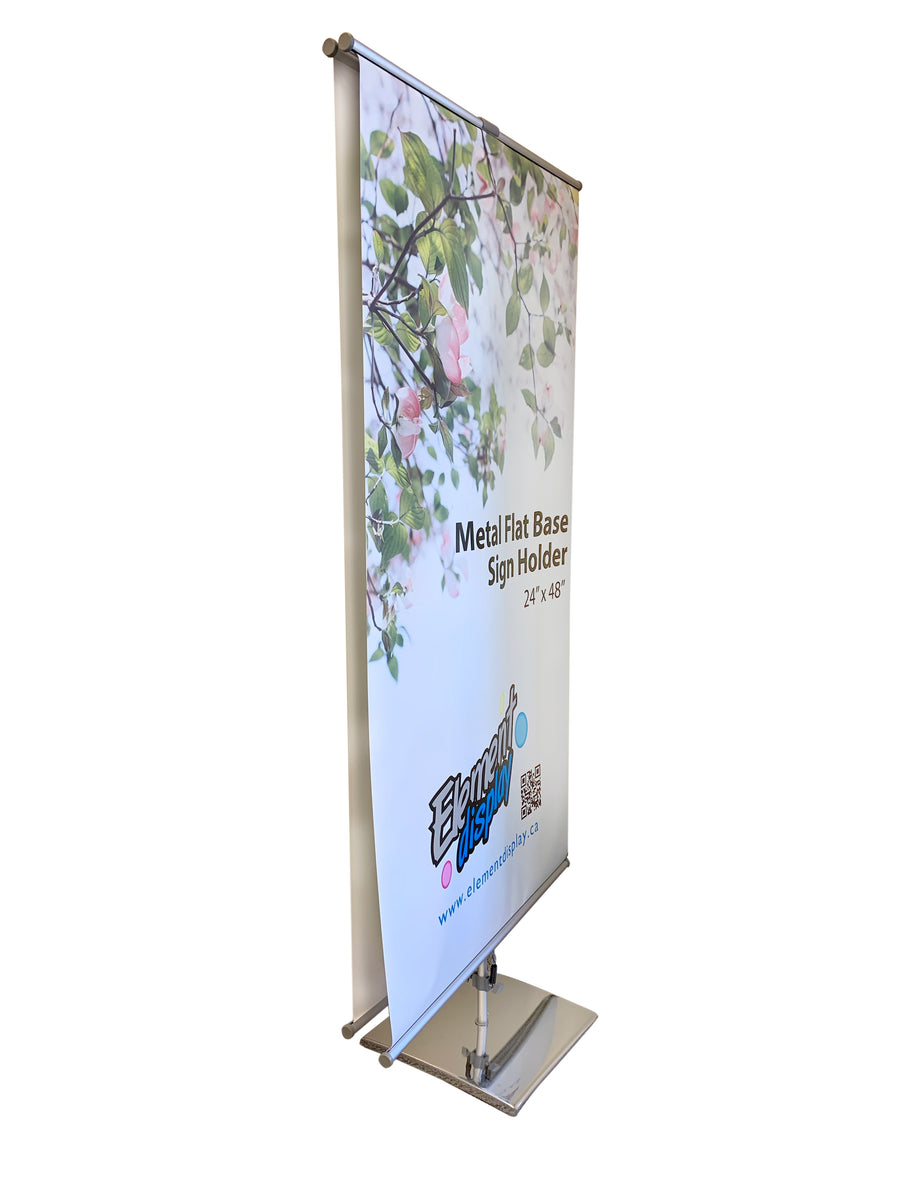 Metal Flat Base Sign Holder – Element Display